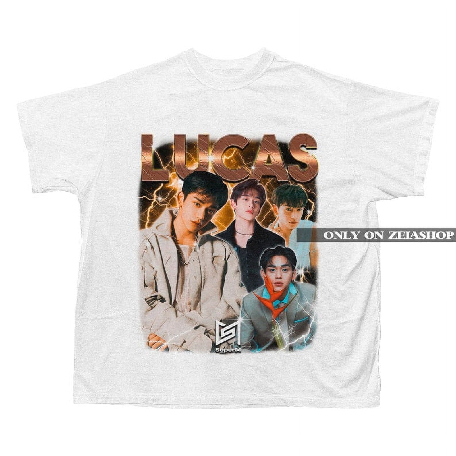 Superm lucas 90s bootleg t-shirt - superm kpop tee - kpop gift for her or him - kpop shirt ...