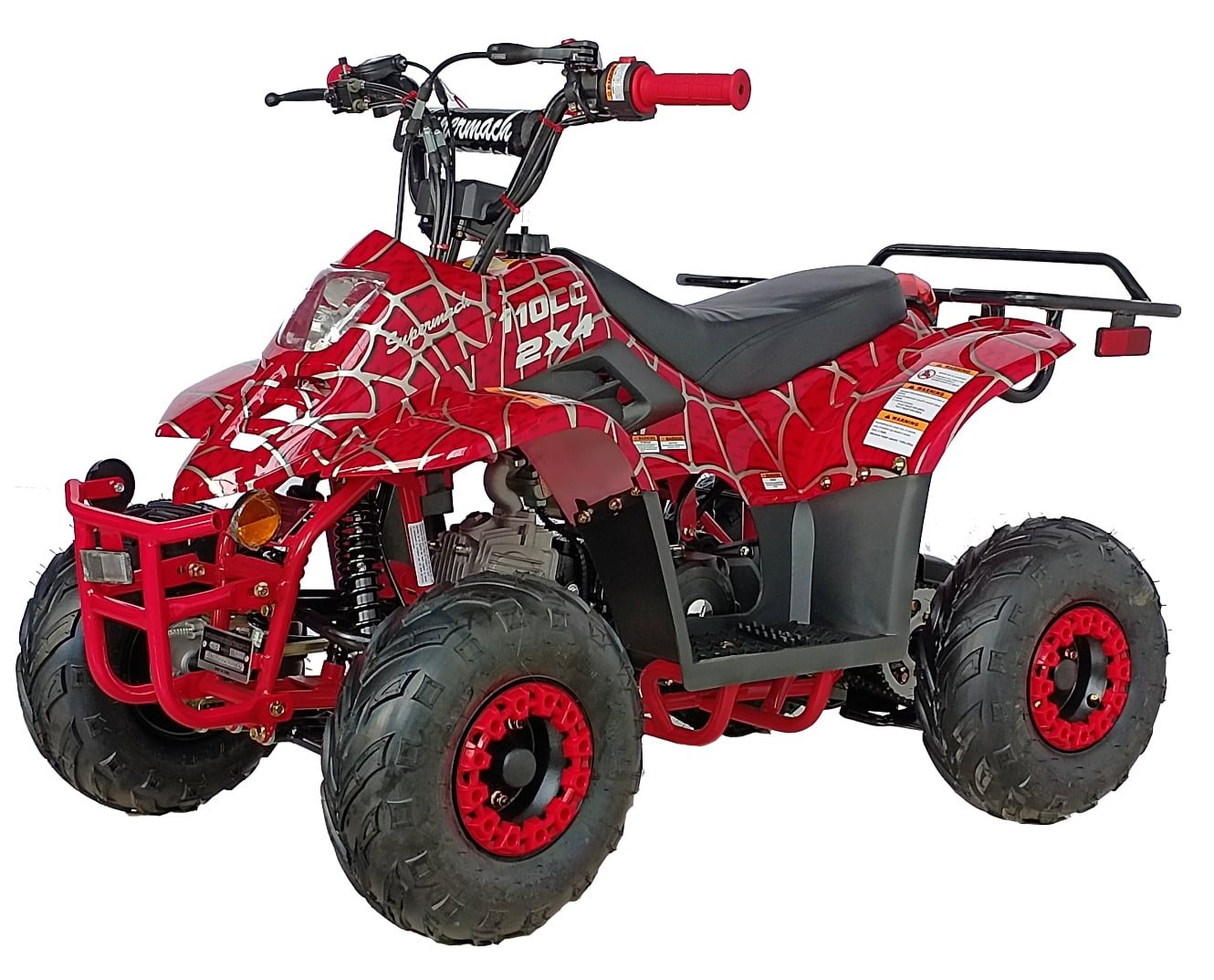 Ricky Power Sports Red Spider RPS 110 Raider 6 Kids 125 cc ATV ...