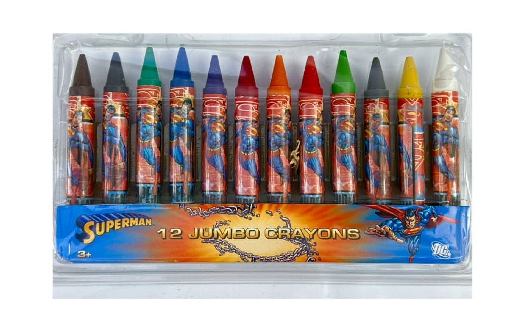 Superman 12pcs jumbo crayons - Walmart.com