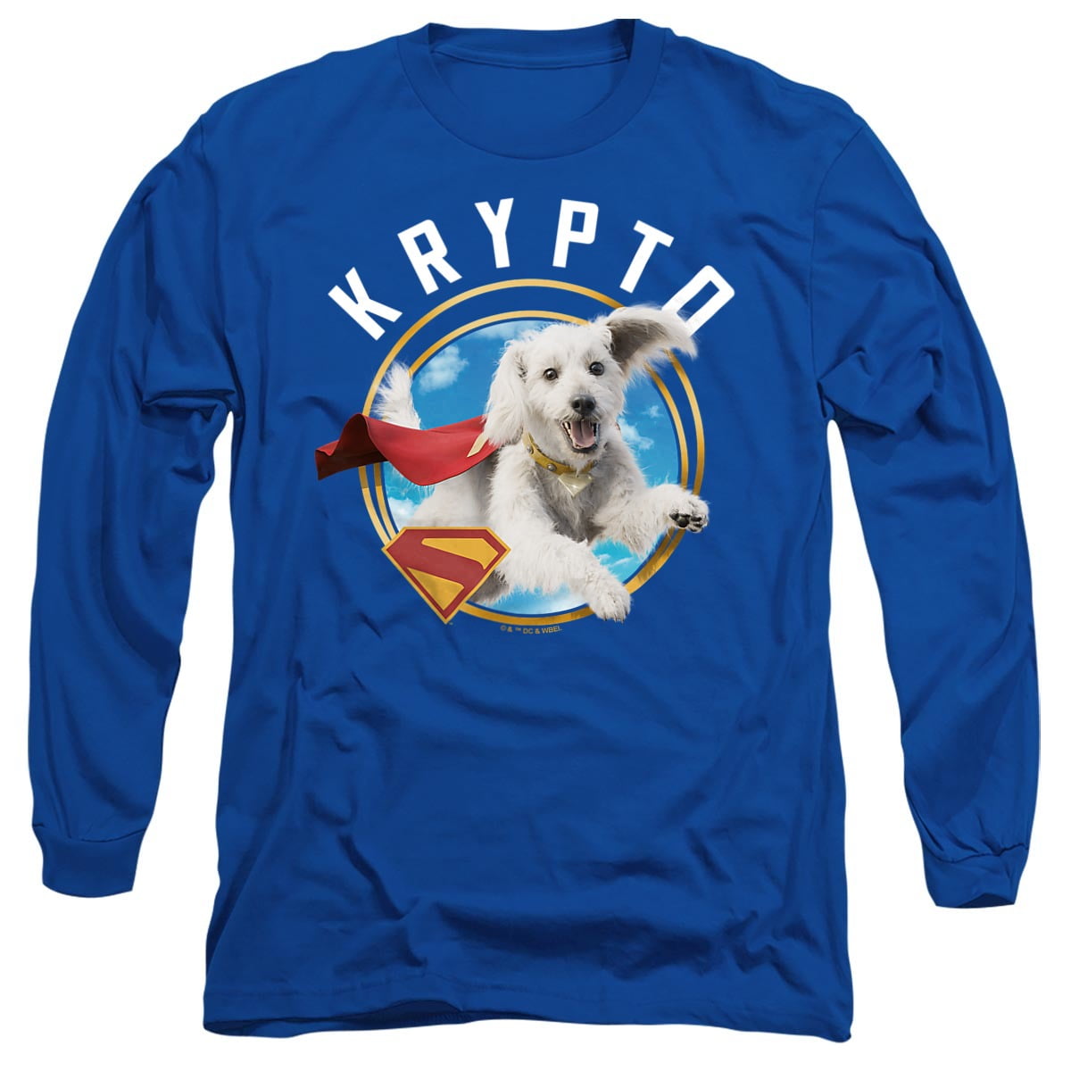 Superman 2025 Krypto Sky Unisex Adult Long-Sleeve T Shirt - Walmart.com