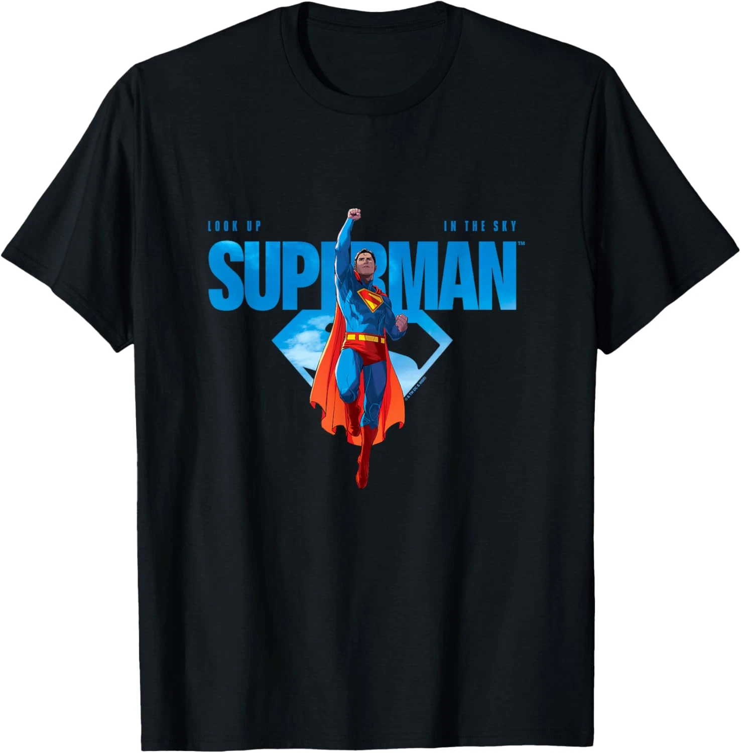 Superman (2025) Look Up In The Sky Superman Logo Kids Adults T-Shirt ...