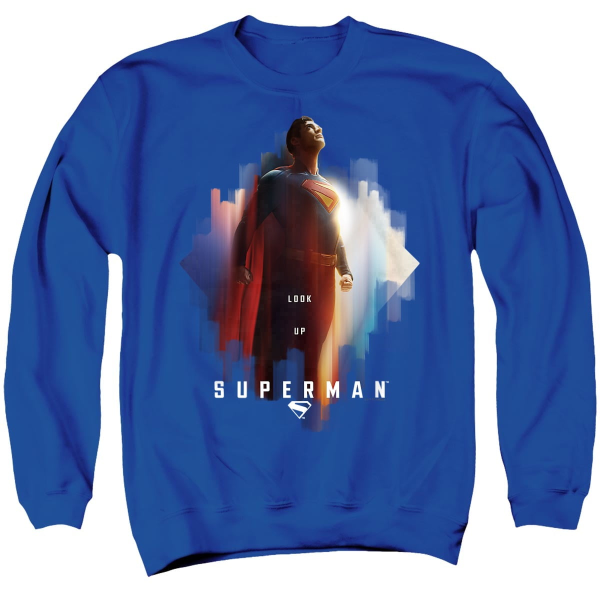 Superman 2025 Look Up Shield Unisex Adult Crewneck Sweatshirt - Walmart.com