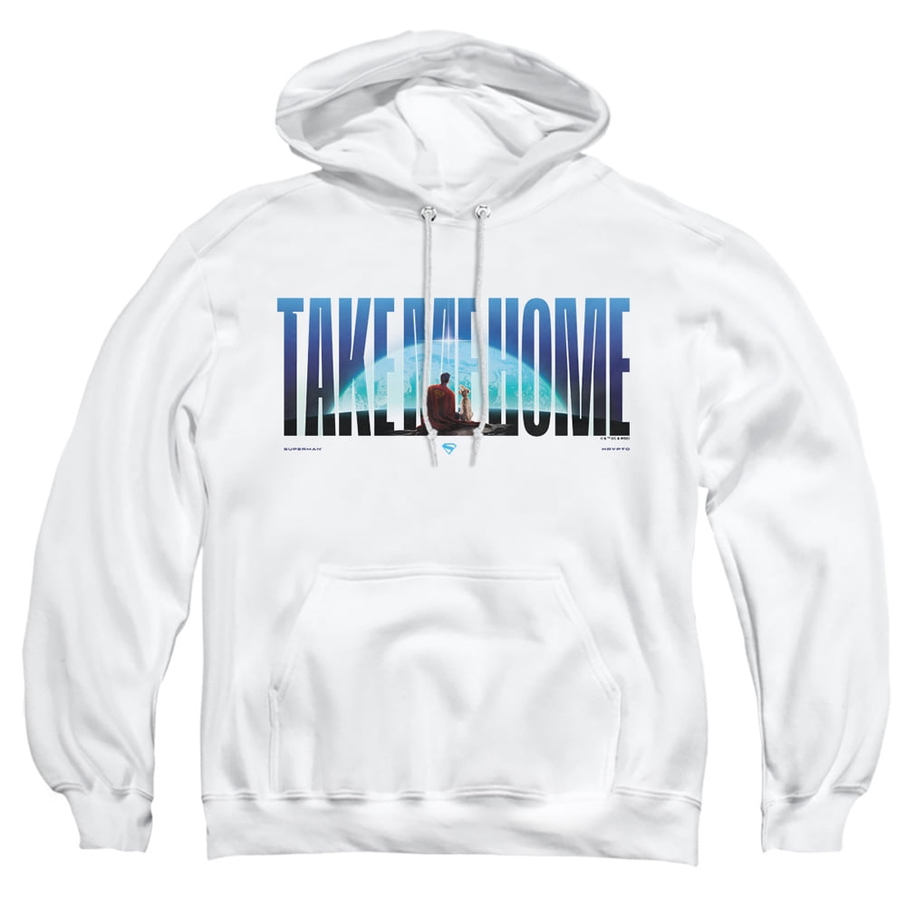 Superman 2025 Movie Take Me Home Words Adult Pull-Over Hoodie - Walmart.com