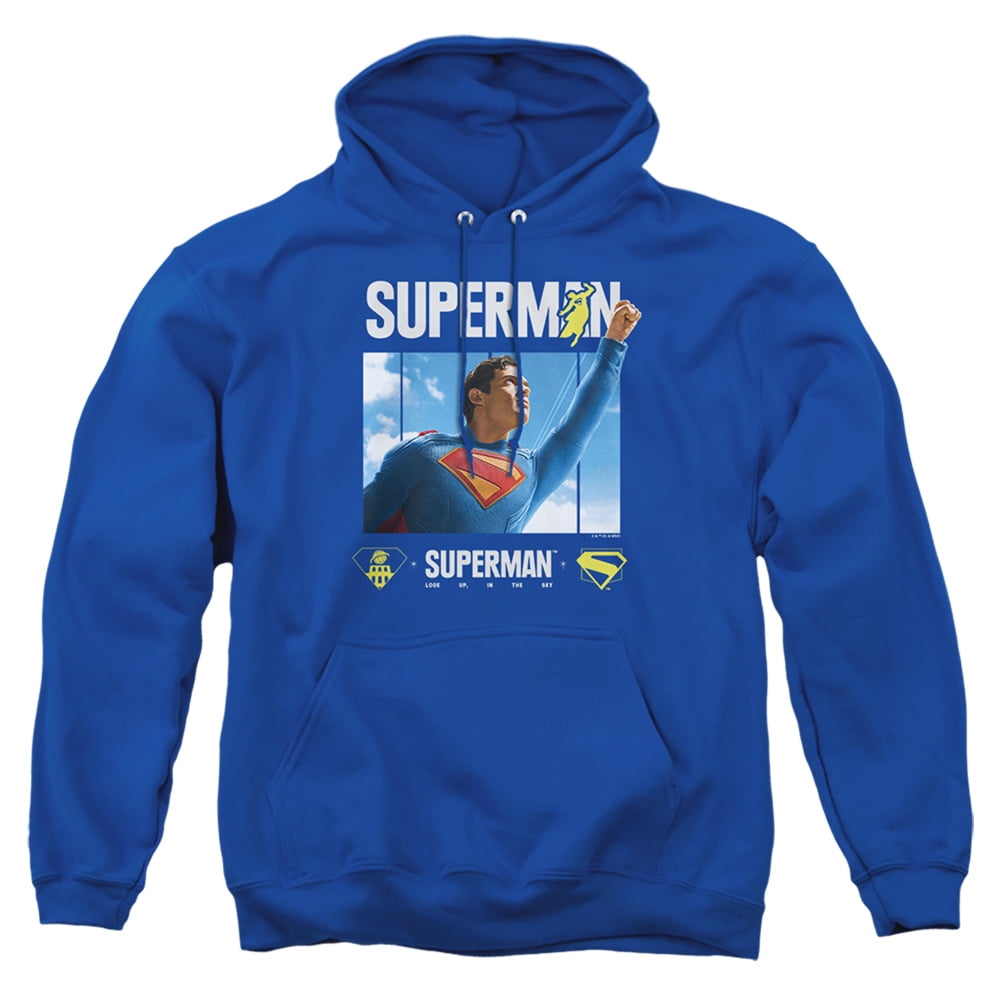 Superman 2025 Superman Comic Run Adult Pull-Over Hoodie - Walmart.com