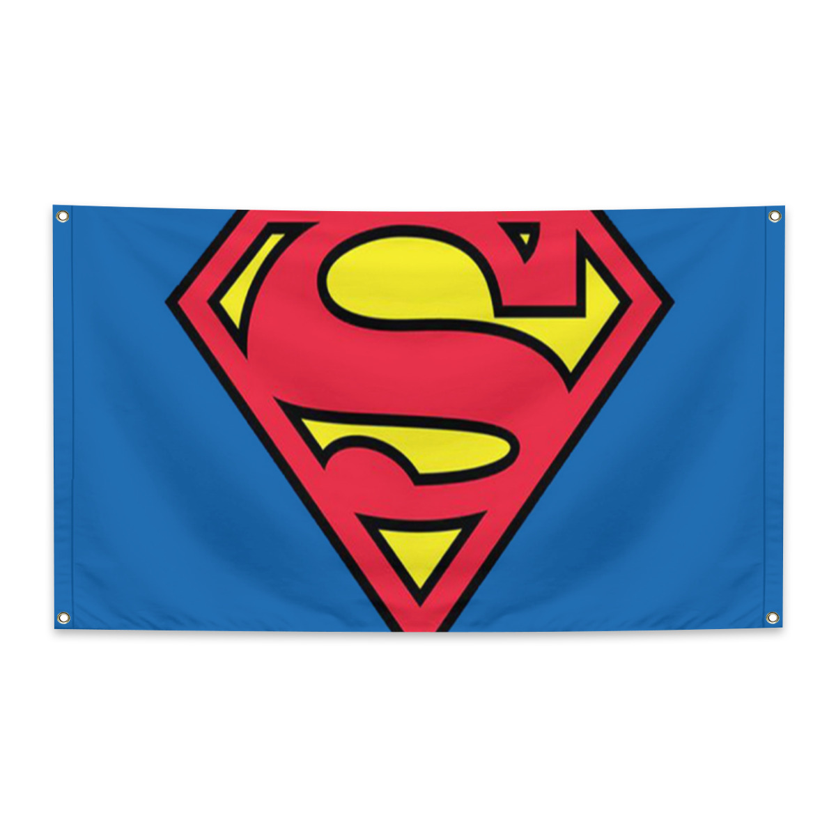 Superman 3×4 ft Face Flag - Vivid Color and Fade proof - Canvas Header ...