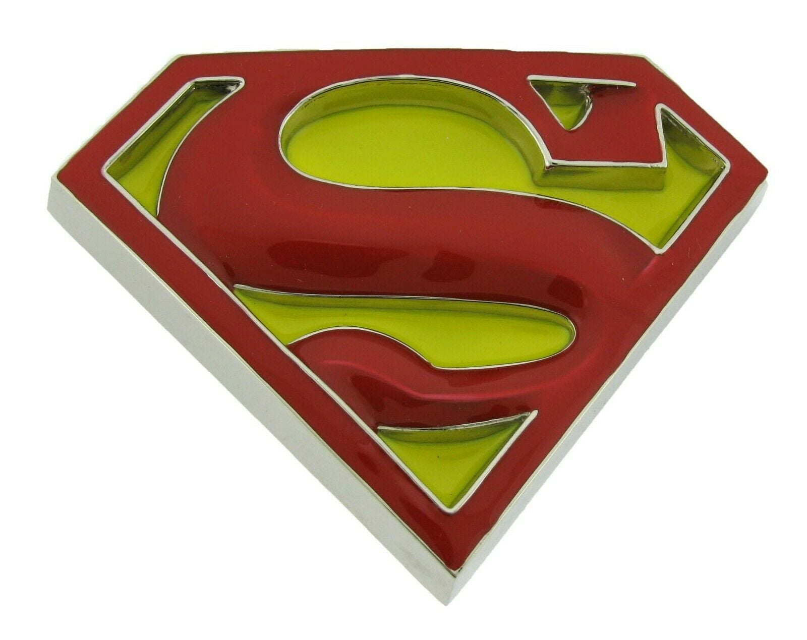 Superman 3d Shield Logo Red Yellow Belt Buckle Heavy Metal Western ...
