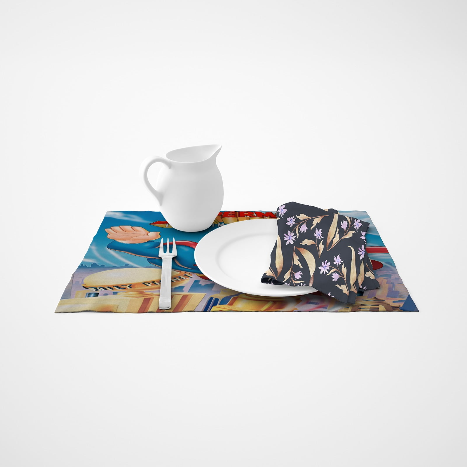 Superman The Animated Series linen placemat has an iconic print and is ...
