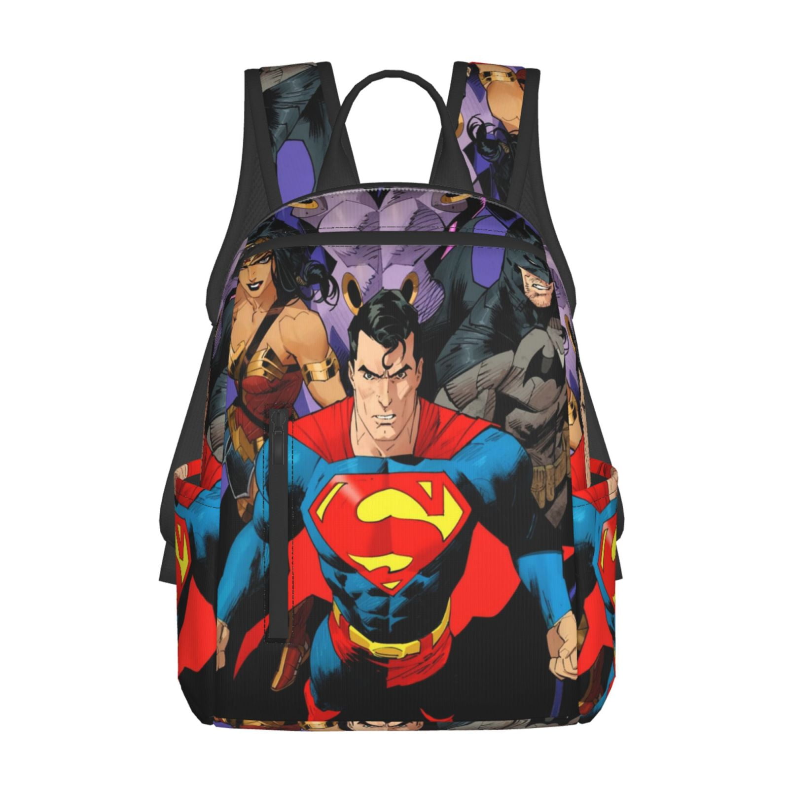 Superman Backpack Cute Cartoon Students Laptop Bags Bookbag Lightweight ...