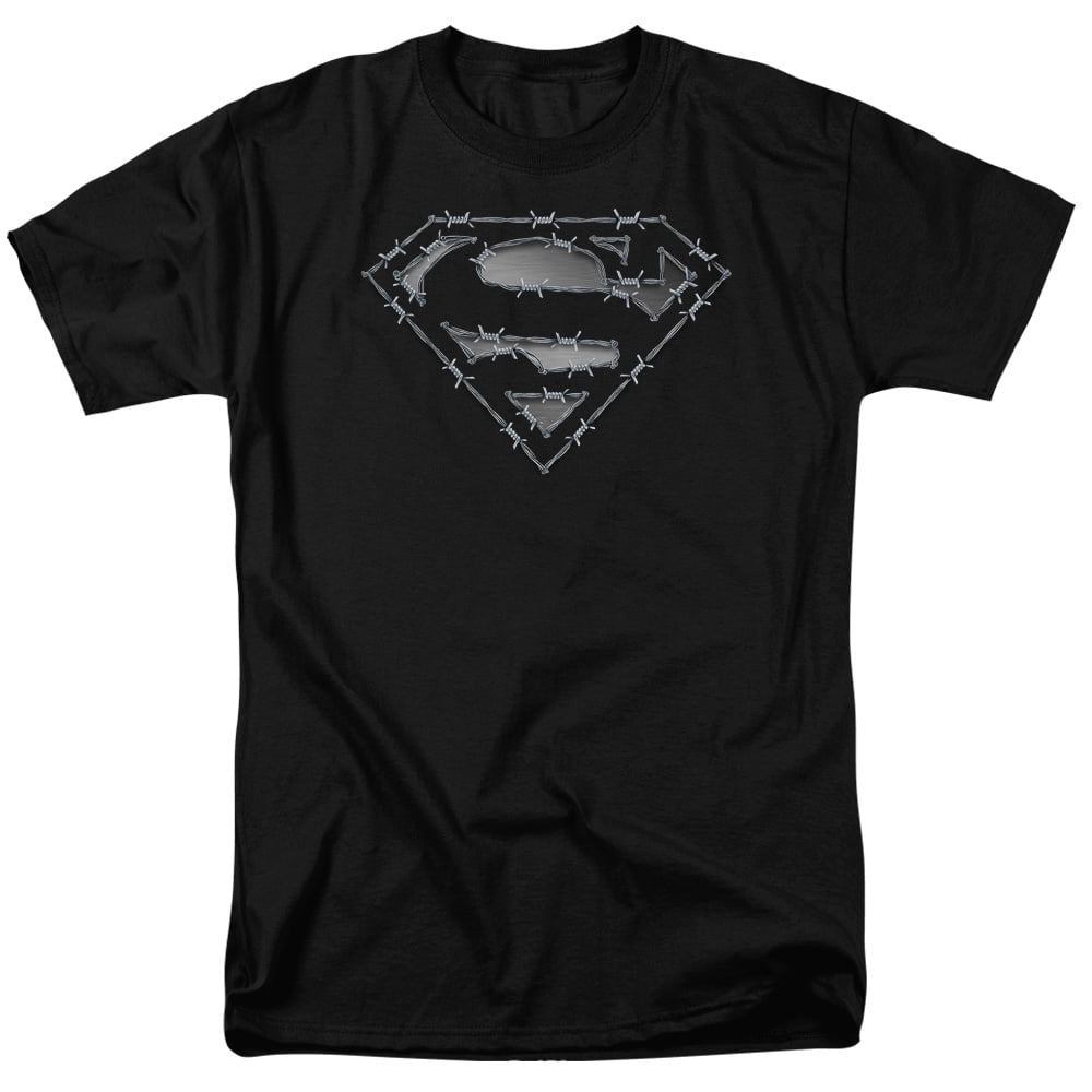 Superman Barbed Wire Short Sleeve Shirt Xxxxxxx Large