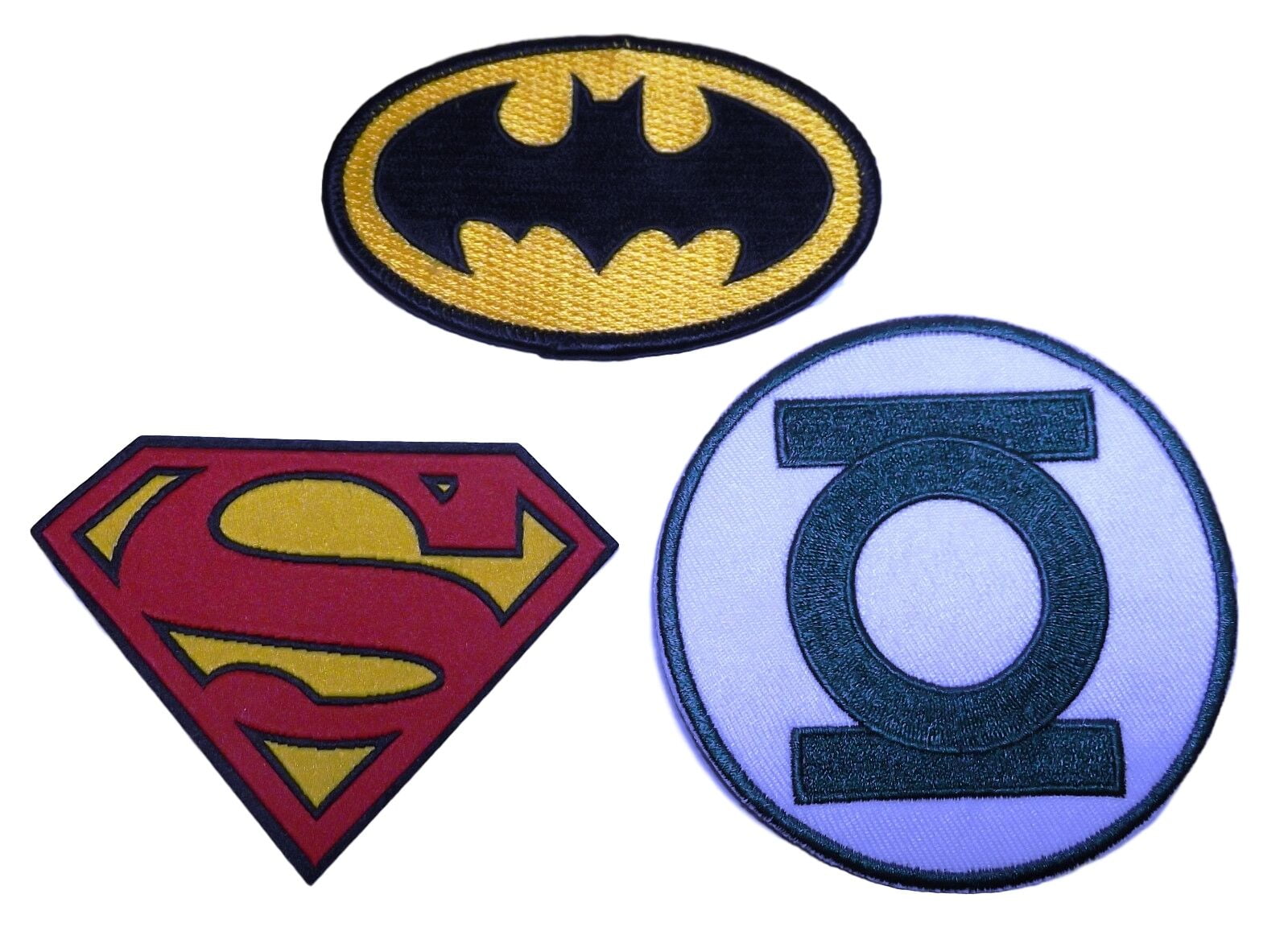 Superman, Batman, Green Lantern (Set of 3) Shield Chest Patches DC ...