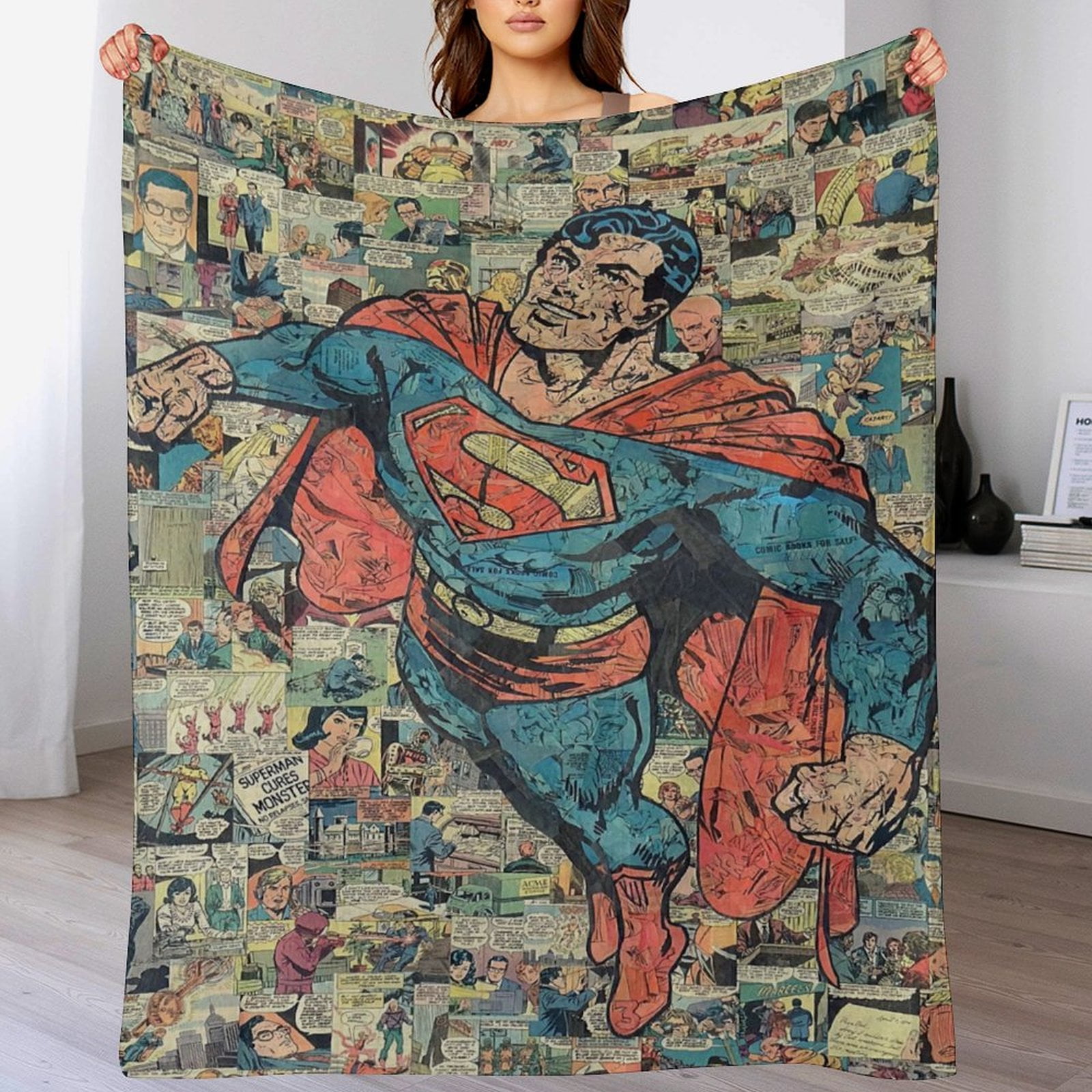 Superman Blanket, Super Soft Cozy Flannel Throw Blanket Bedding Gifts ...