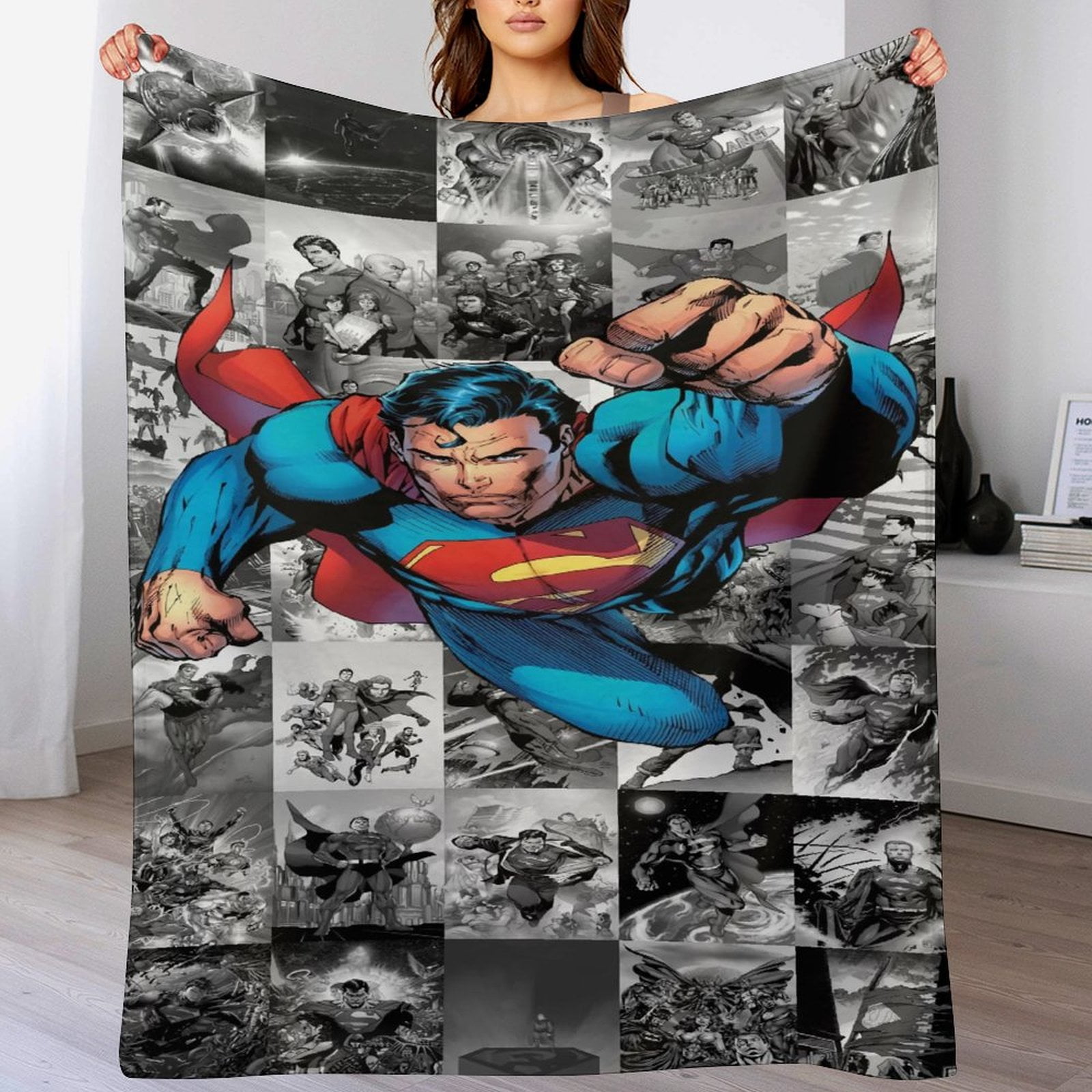 Superman Blanket, Super Soft Cozy Flannel Throw Blanket Bedding Gifts ...
