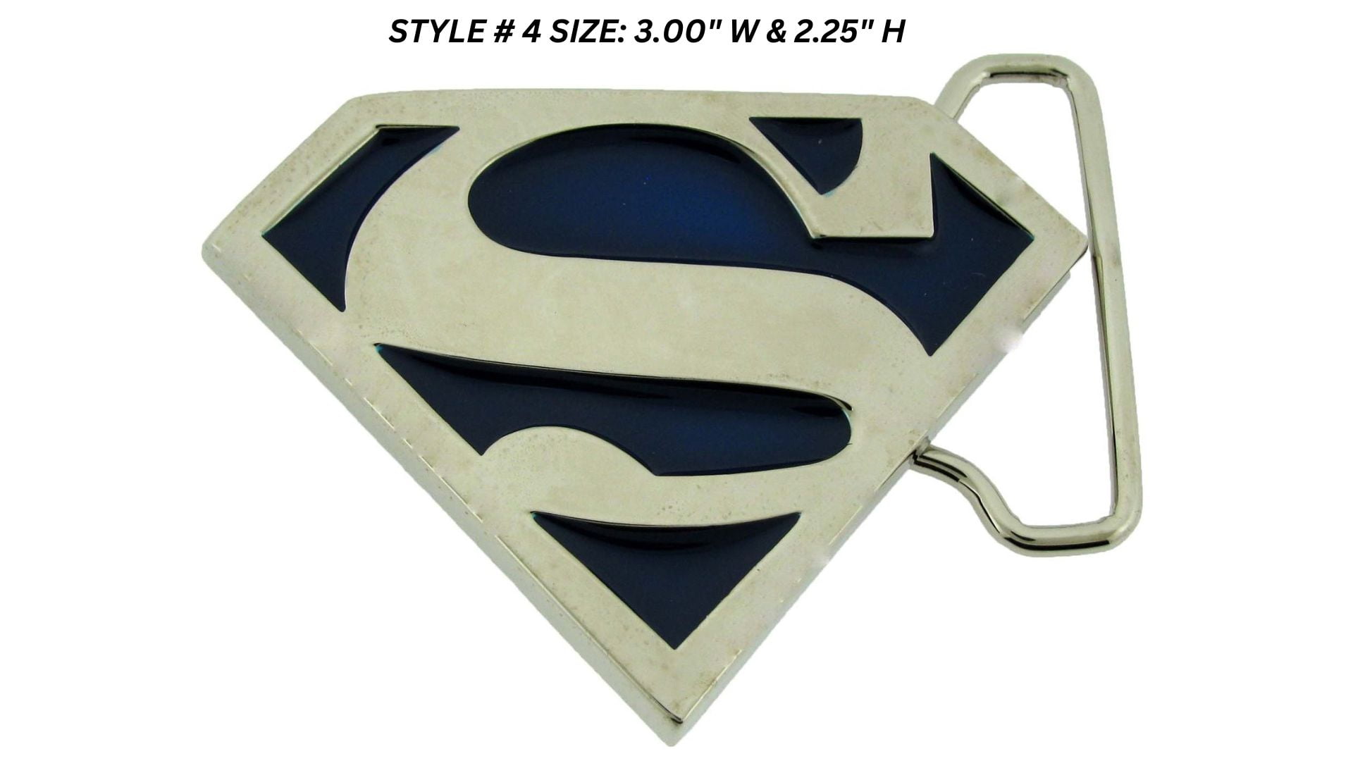 Superman Blue Translucent Belt Buckle DC Comics Logo Cosplay Halloween ...