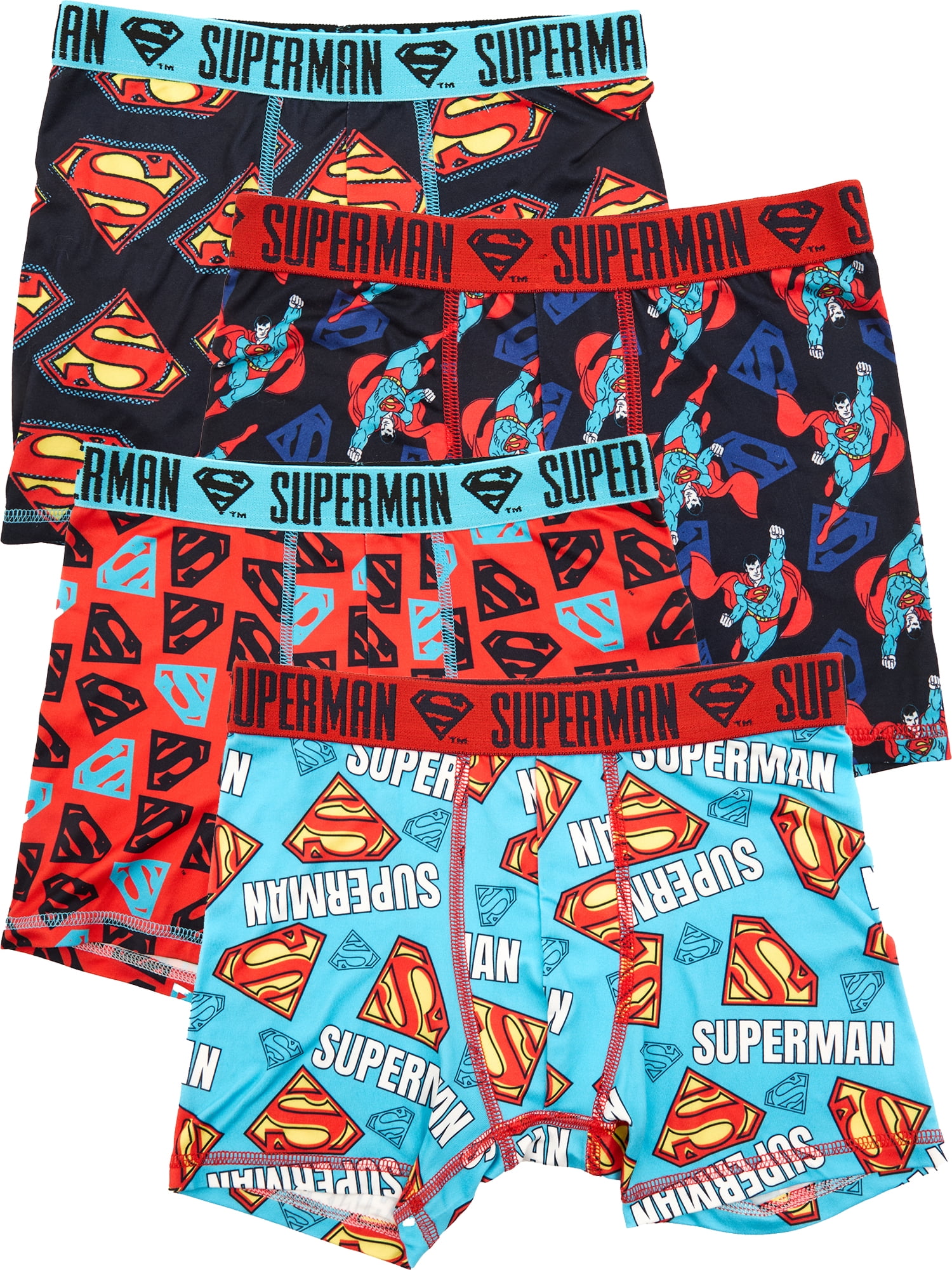 Brandclub - Boys Boxer Brief Underwear, 4-Pack, Sizes XS-XL