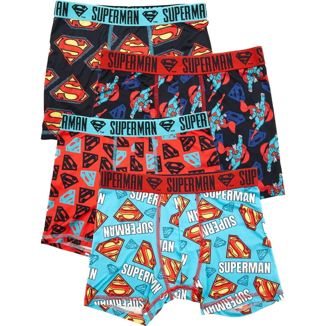 Superman Boys Boxer Briefs - XS-XL Sizes - Comfort Fit - Walmart.com