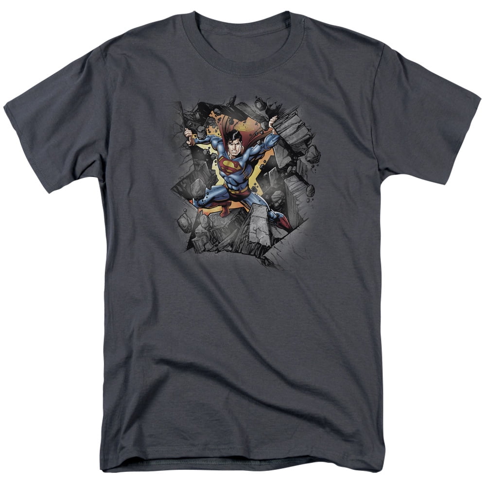 Superman Break On Through Officially Licensed Adult T Shirt - Walmart.com