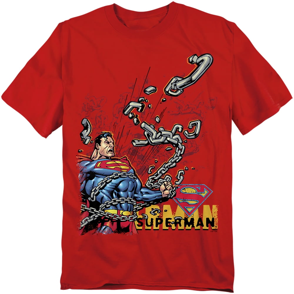 Superman T-Shirt Breaking Chains Unisex Graphic Tee For Men & Women Red ...