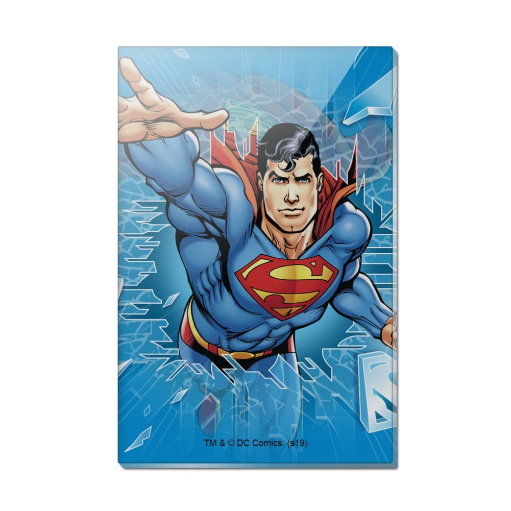 Superman Breaking the Ice Rectangle Acrylic Fridge Refrigerator Magnet ...