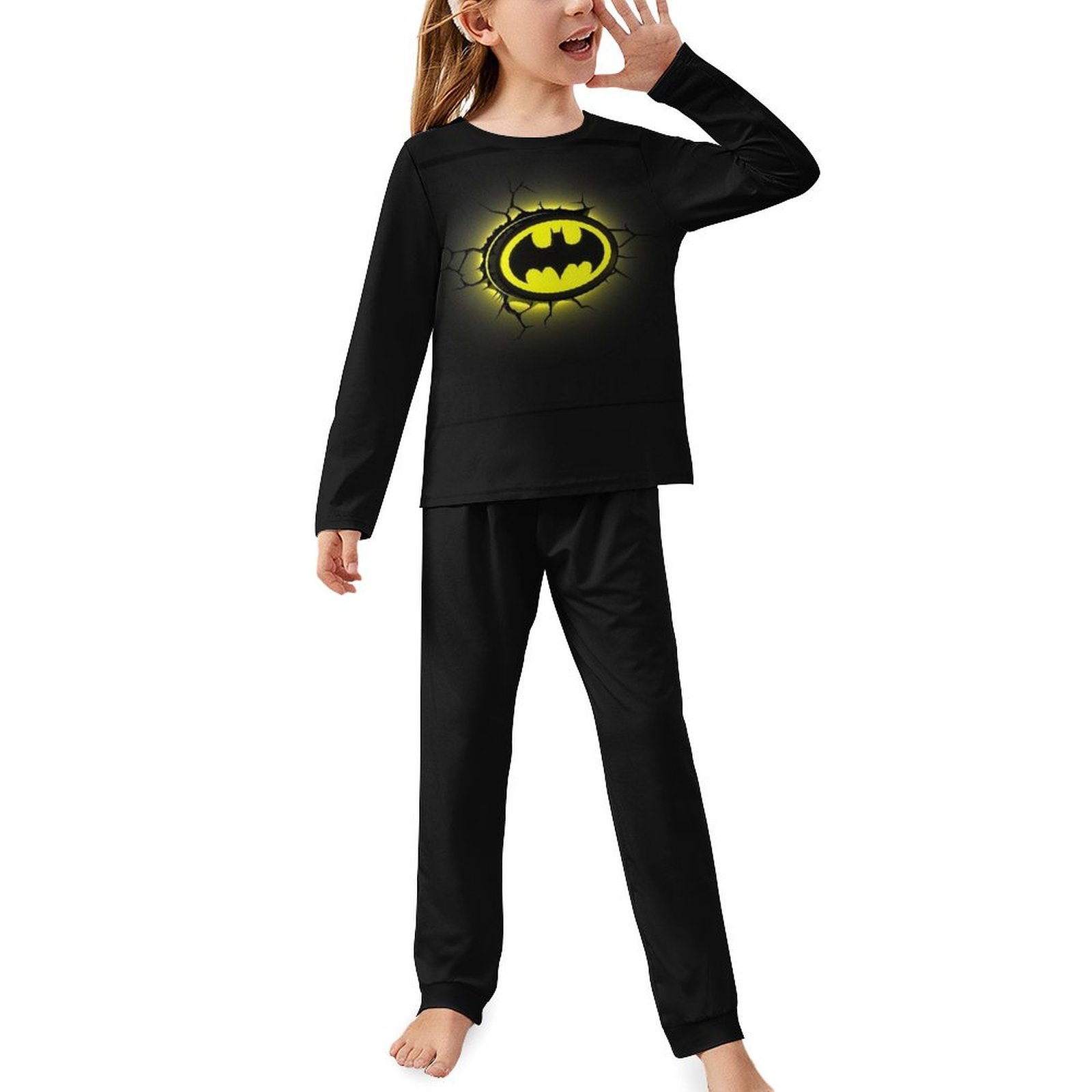 Superman Child Pajamas Set for Boys Girls 6 Sizes, Long Sleeve Soft ...