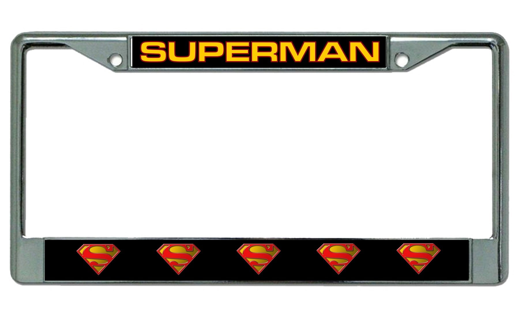 Superman Chrome License Plate Frame - Walmart.com