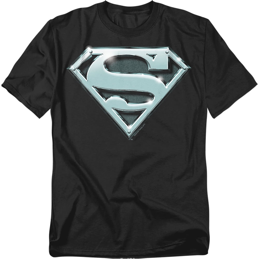 Superman Chrome Shield Mens Short Sleeve Shirt - Walmart.com