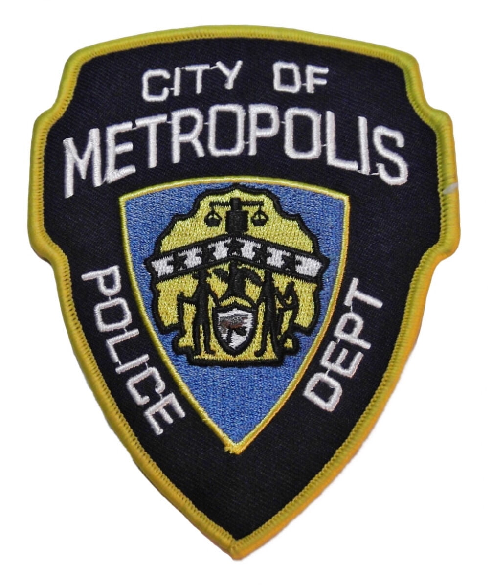 Superman City of Metropolis Department Logo Patch - Walmart.com
