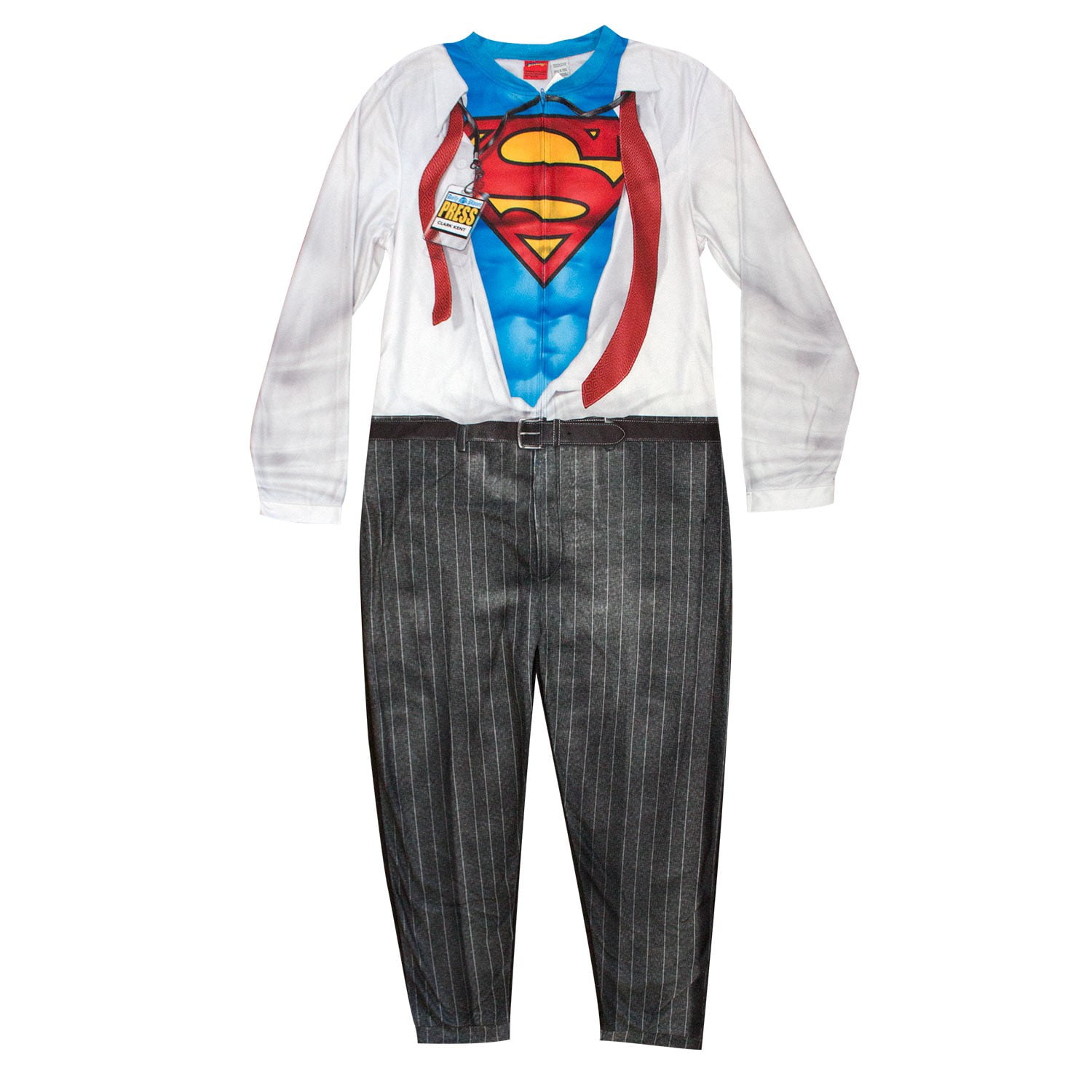 Superman Clark Kent Pajama Union Suit Men's Costume-Medium - Walmart.com