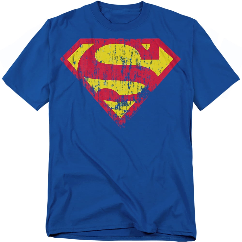 Superman T-Shirt Classic Logo Distressed Unisex Graphic Tee For Men ...