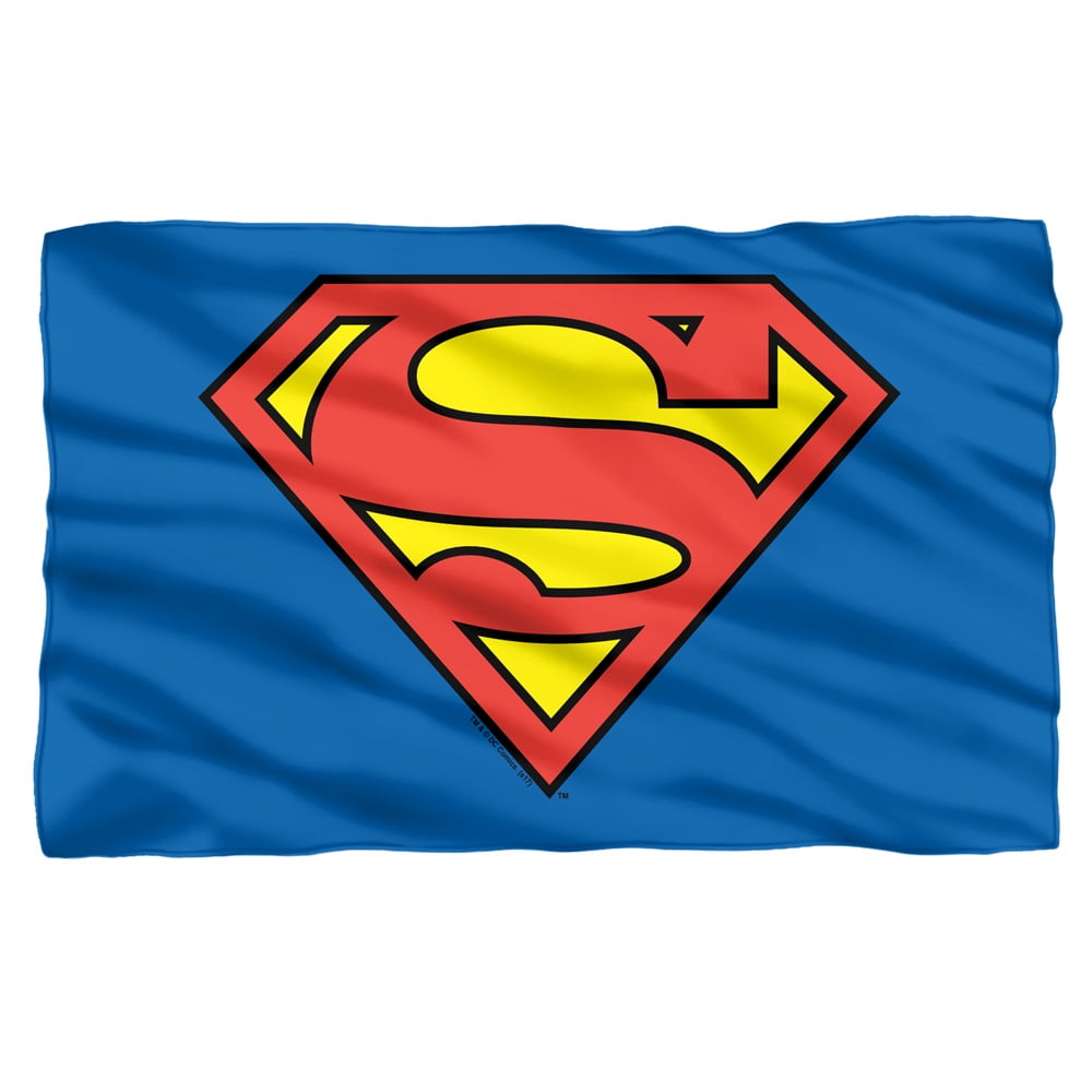 Superman Classic Logo Fleece Blanket 36' x 58',Classic Logo - Walmart.com