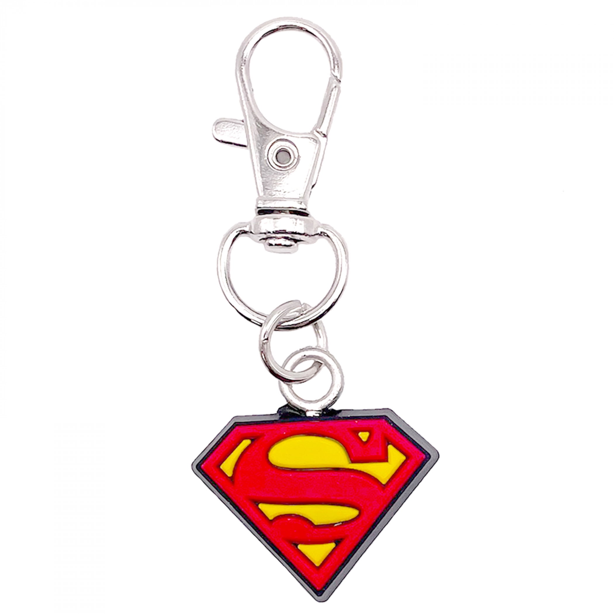 Superman Classic Logo Rubber Keychain - Walmart.com