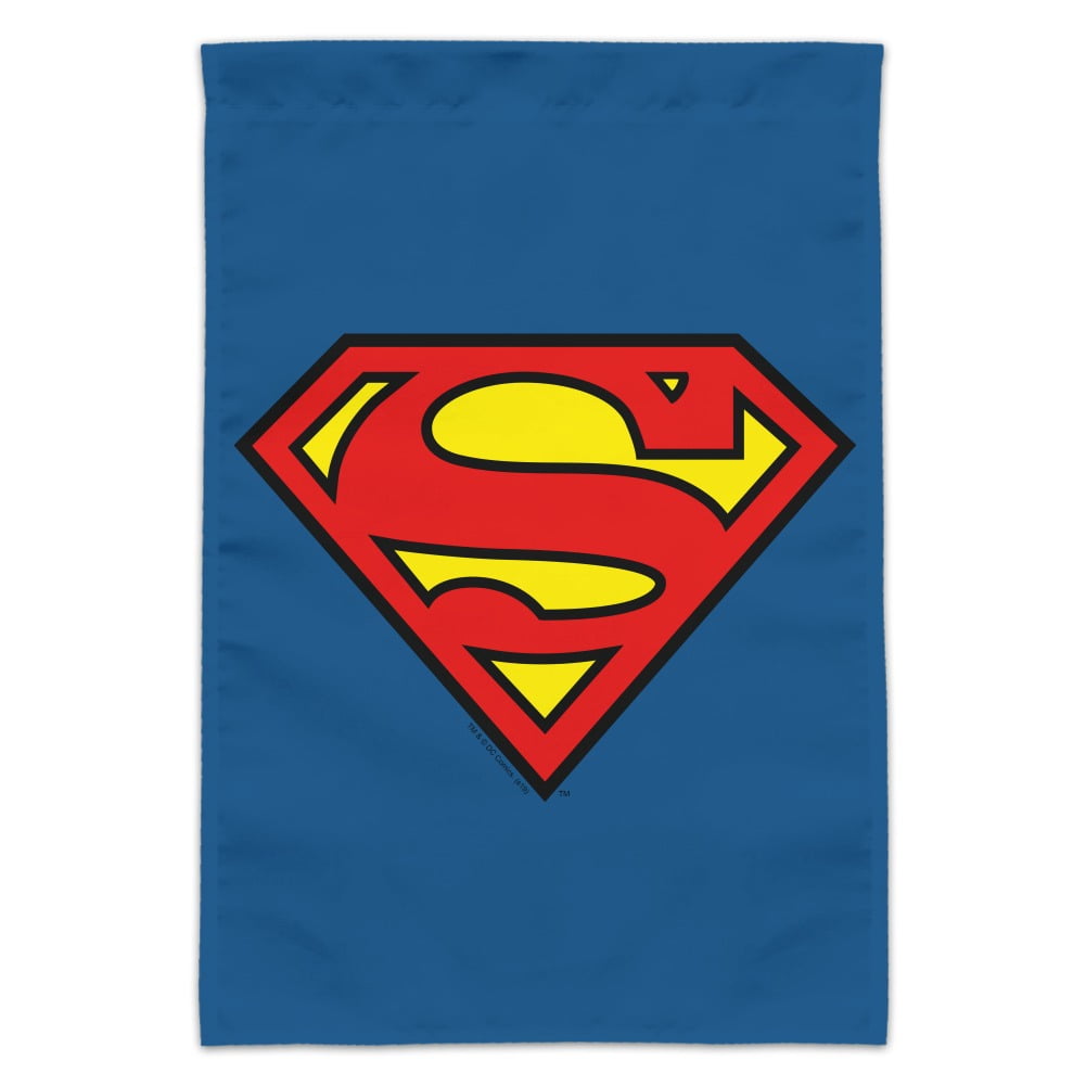 Superman Classic S Shield Logo Garden Yard Flag - Walmart.com