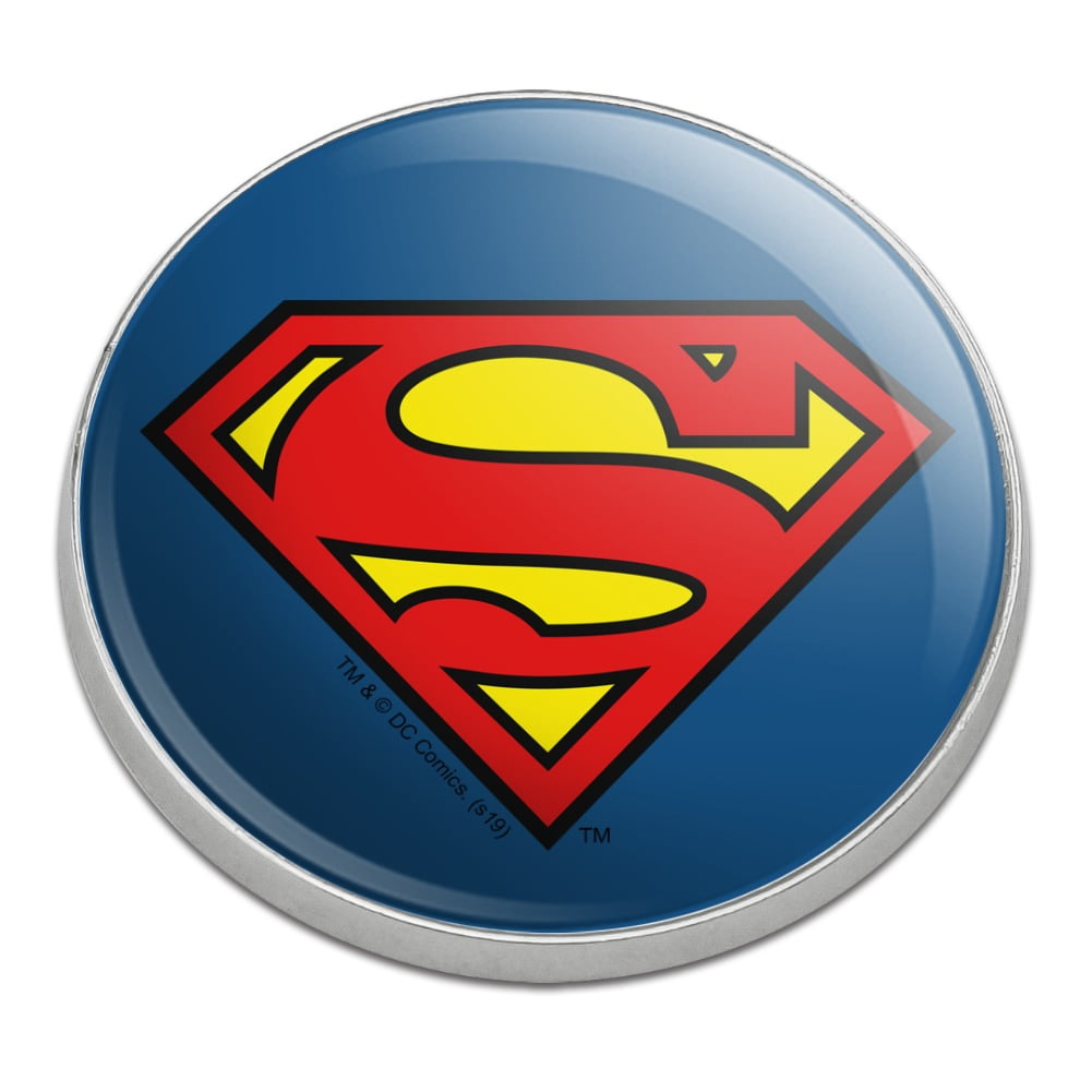 Superman Classic S Shield Logo Golfing Premium Metal Golf Ball Marker ...