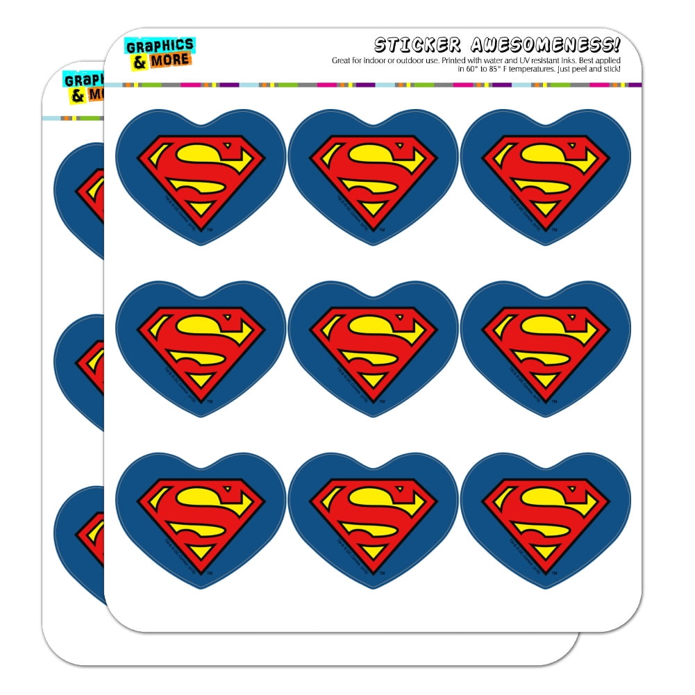 Superman Classic S Shield Logo Heart Shaped Planner Calendar Scrapbook ...
