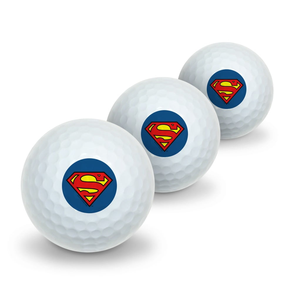Superman Classic S Shield Logo Novelty Golf Balls 3 Pack - Walmart.com