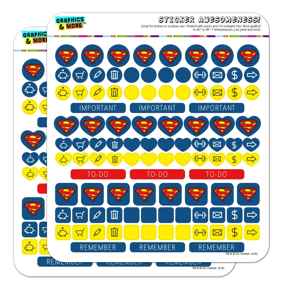 Superman Classic S Shield Logo Planner Calendar Scrapbooking Crafting ...
