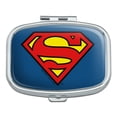 Superman Classic S Shield Logo Rectangle Pill Case Trinket Gift Box ...