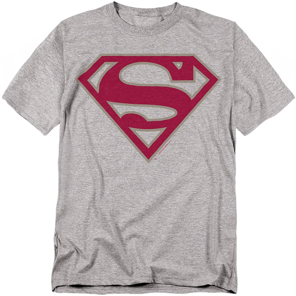 Superman T-Shirt Crimson & Gray Shield Unisex Graphic Tee For Men ...