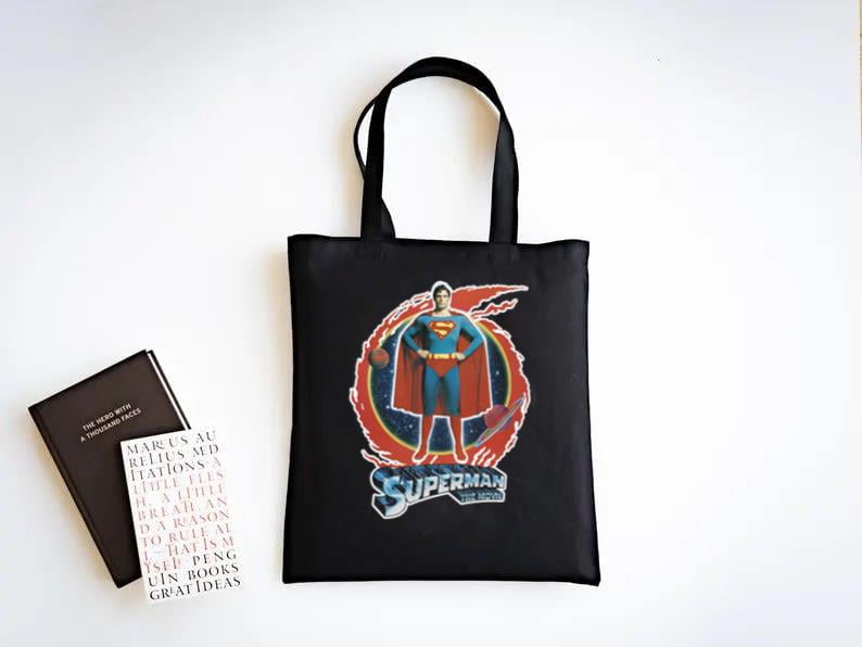 Superman DC Comics Superhero Movie Christopher Reeve Classic Otis, Tote ...