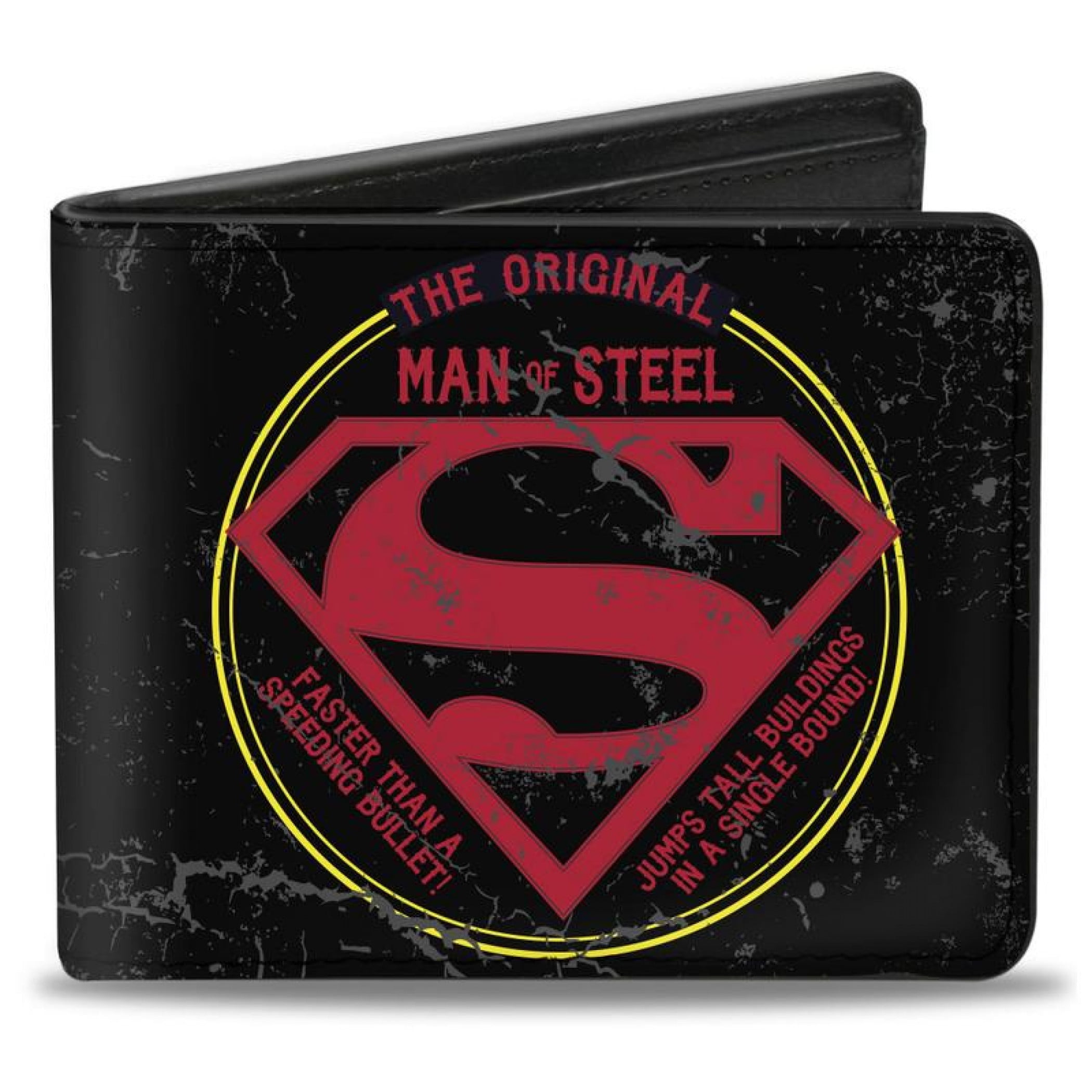 Superman DC Comics The Original Man of Steel Badge Bi Fold Wallet ...