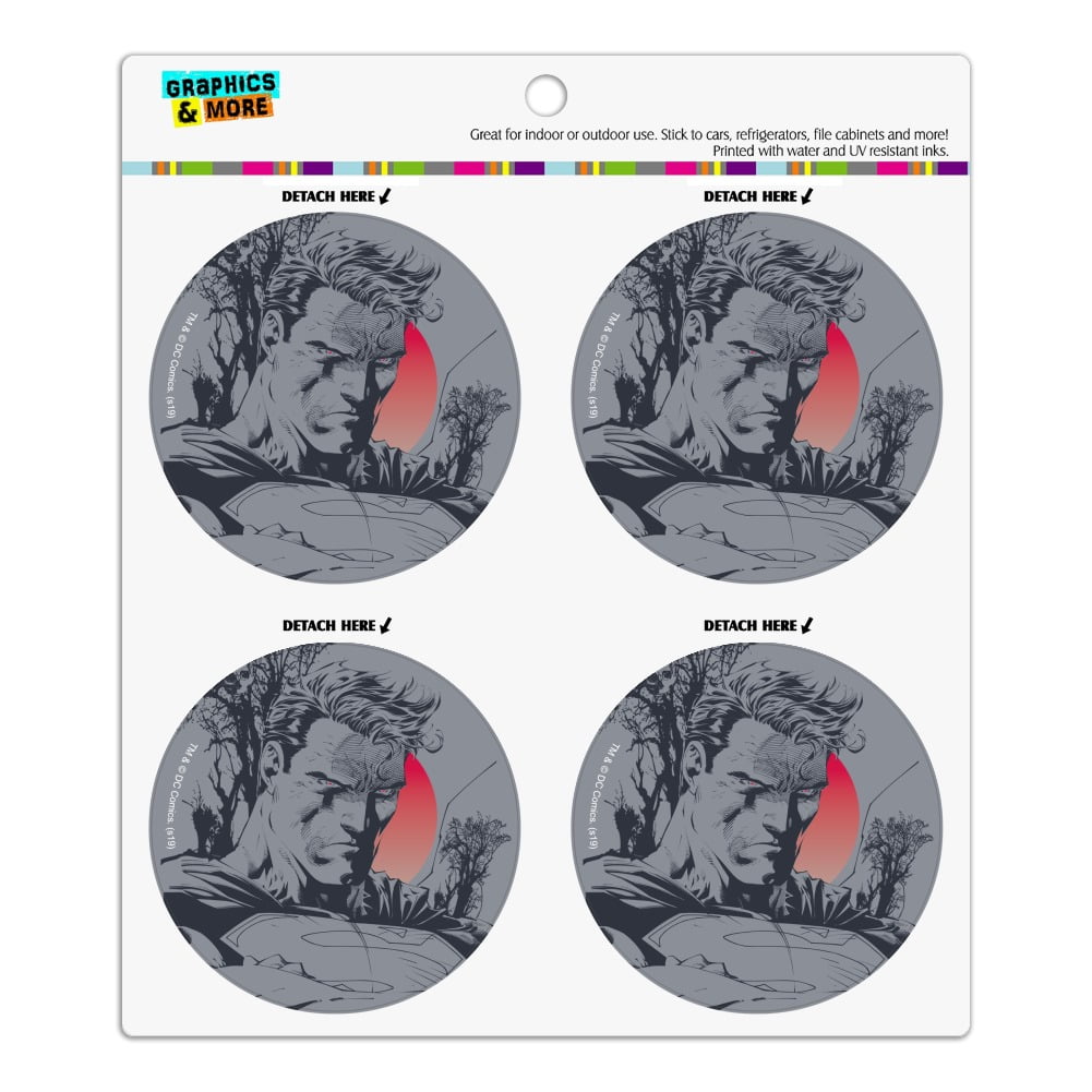 Superman Dark Persona Refrigerator Fridge Locker Vinyl Circle Magnet ...