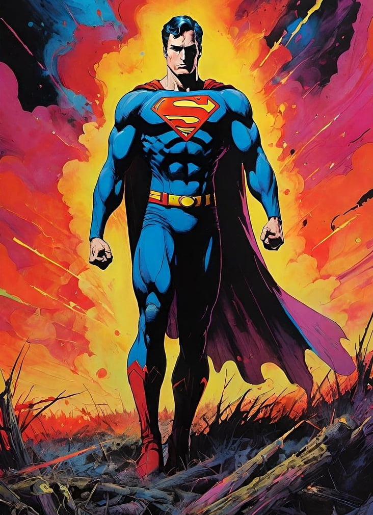Superman Diamond Art Painting Kits - Full Drill Diamond Dots Paintings ...