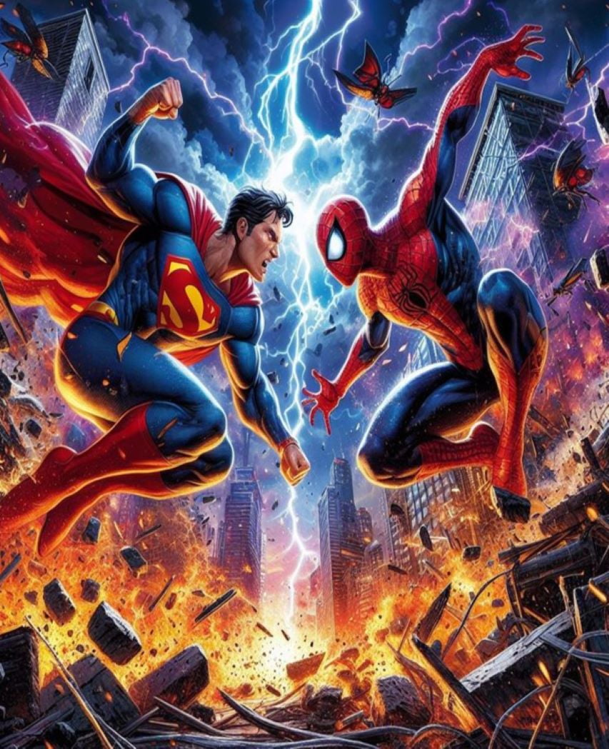 Superman Diamond Art Painting Kits - Full Drill Diamond Dots Paintings ...