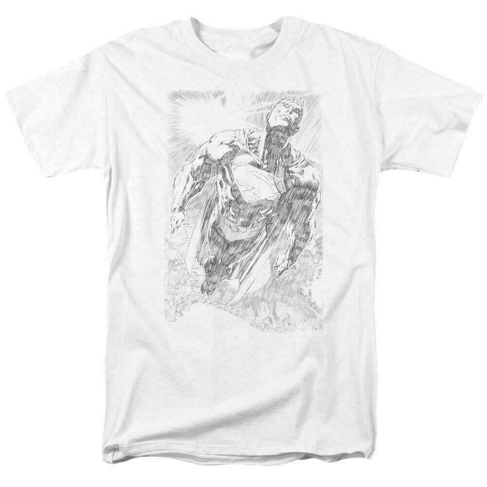 Superman Exploding Space Sketch T Shirt Licensed Comic Book Movie Tee ...