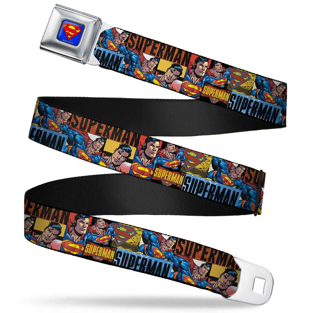 Superman Fcg Blue 1.0" Chrome Superman Action Blocks Red Blue Webbing ...