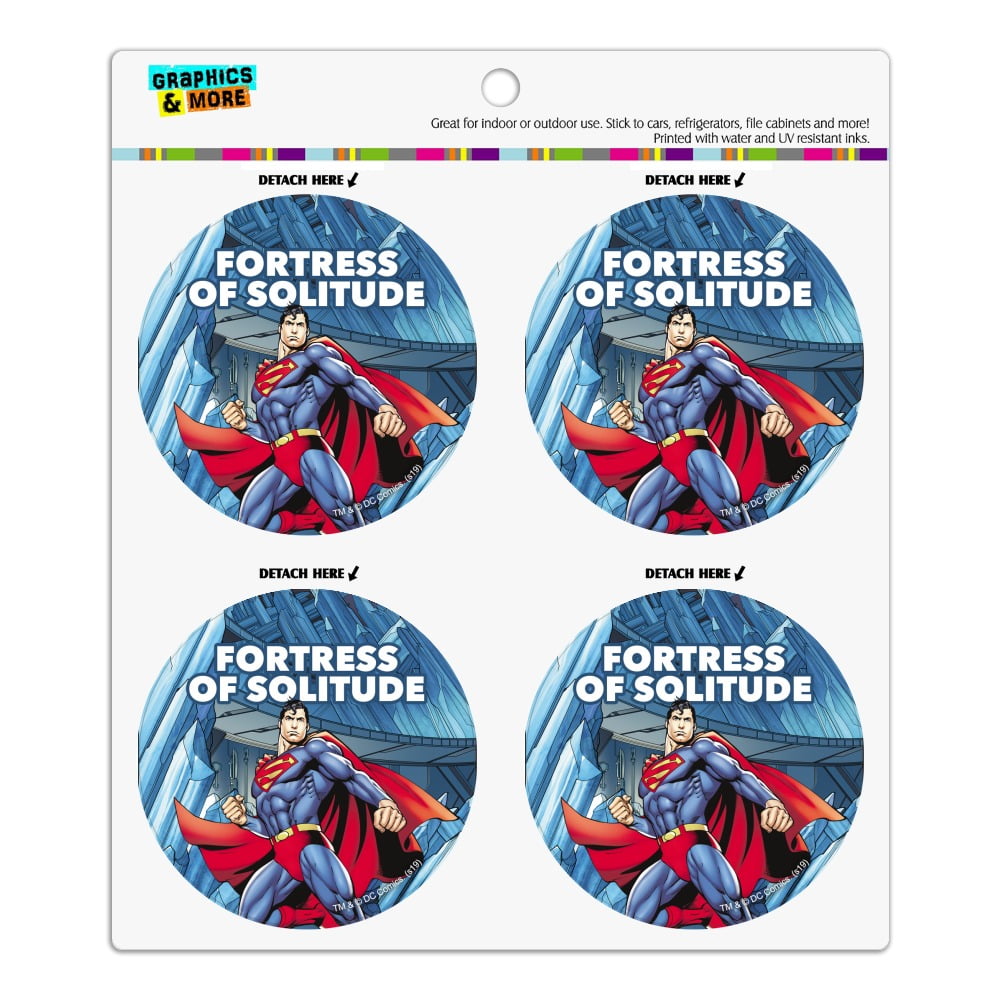 Superman Fortress of Solitude Refrigerator Fridge Locker Vinyl Circle ...