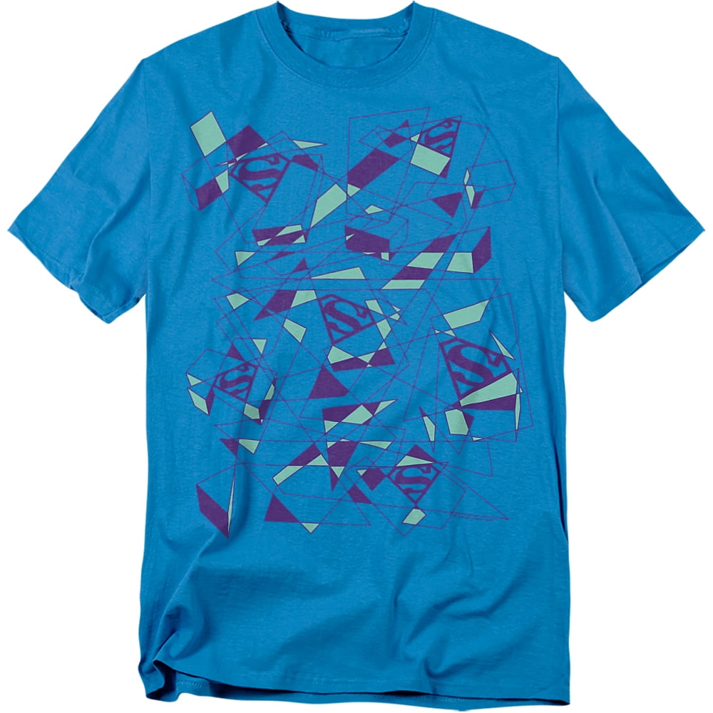 Superman T-Shirt Geo Scribbles Unisex Graphic Tee For Men & Women - Walmart.com
