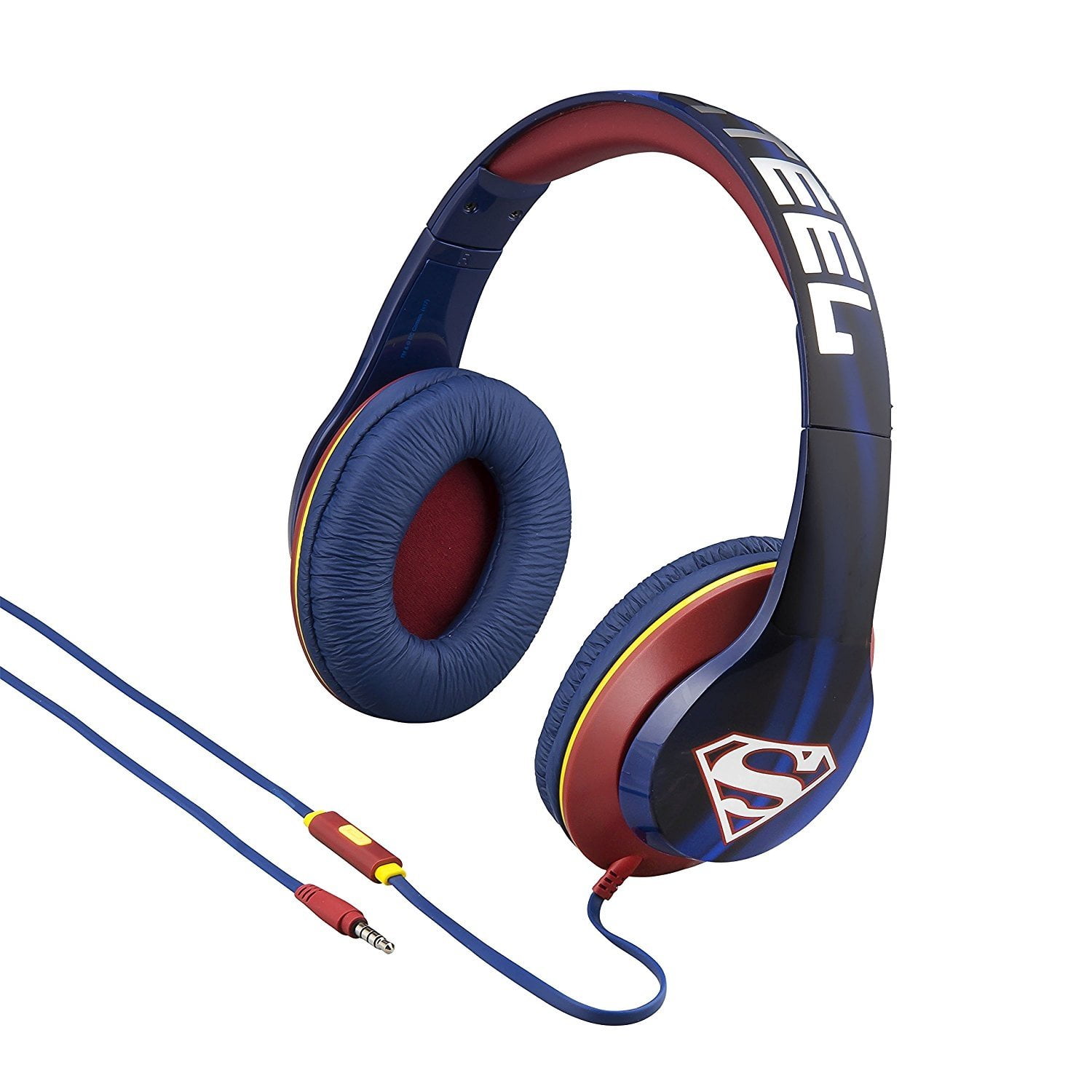 Superman Headphones - On Ear Hero Design with Built In Mic - Walmart.com