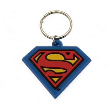 Superman Silver Symbol Pewter Keychain - Walmart.com