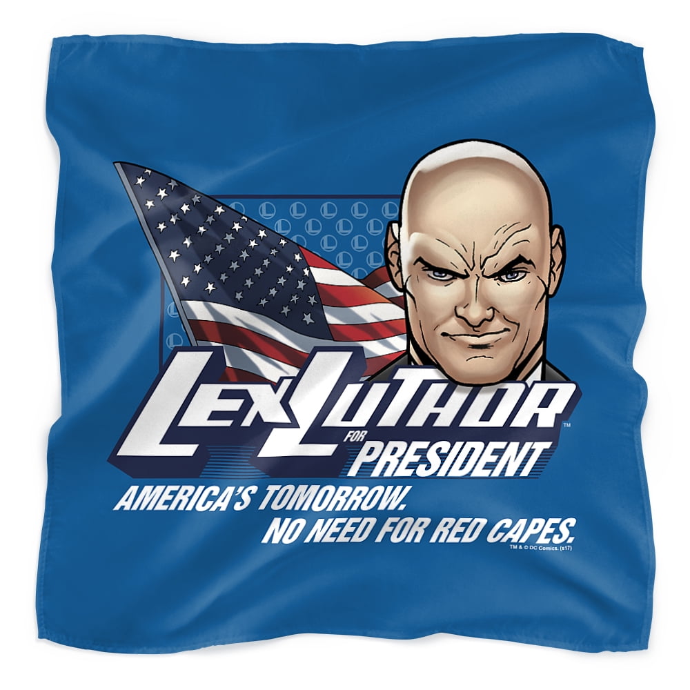 Superman Lex Luthor for President Bandana (21 in x 21 in) - Walmart.com