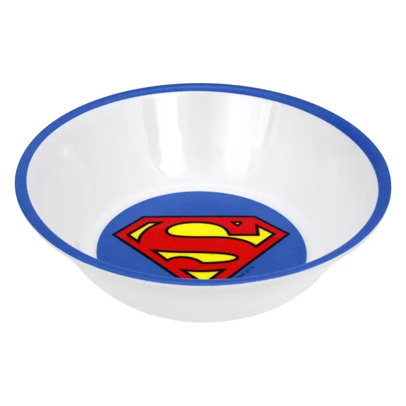 Superman Logo 4Pc Warner Bros Dc Comics Soup Cereal Party Man Of Steel ...